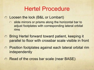 Exophthalmometry | PPTX