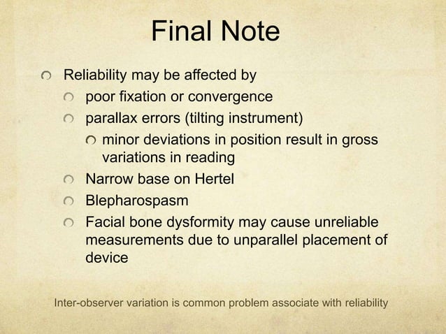 Exophthalmometry | PPTX | Ear, Nose and Throat Conditions | Diseases ...