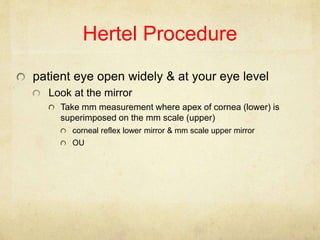 Exophthalmometry | PPT