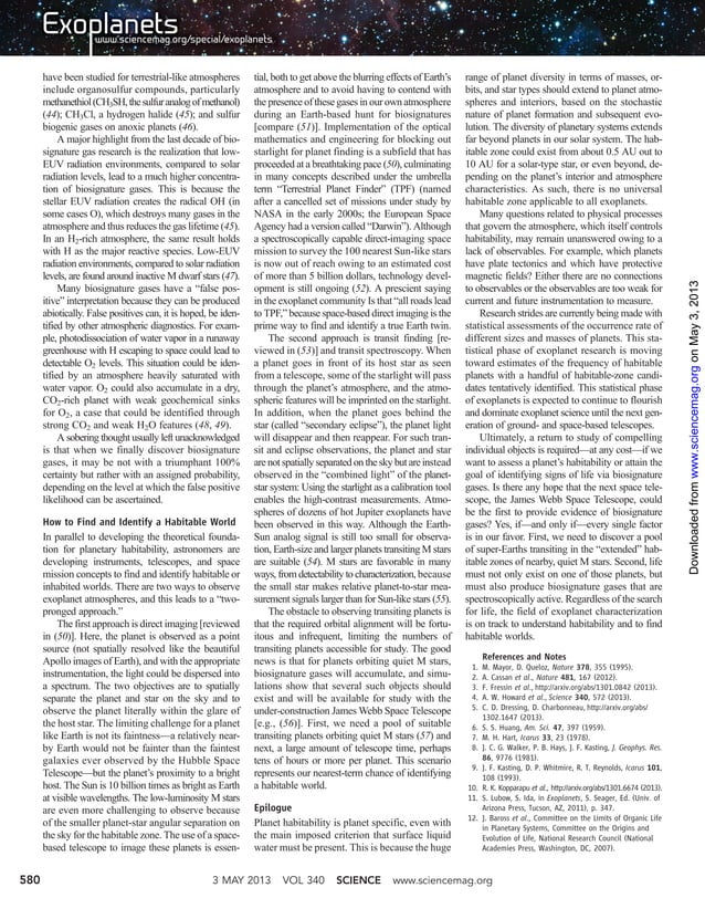 Exoplanet habitability | PDF | Geography | Science