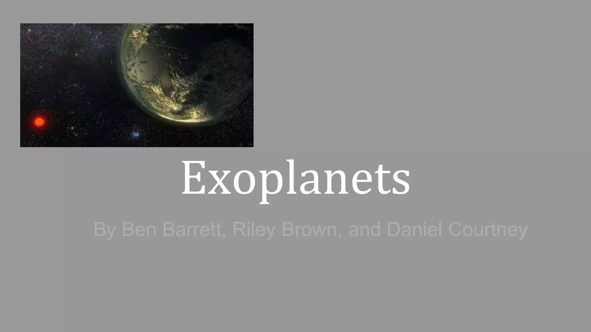 Exoplanets | PPT
