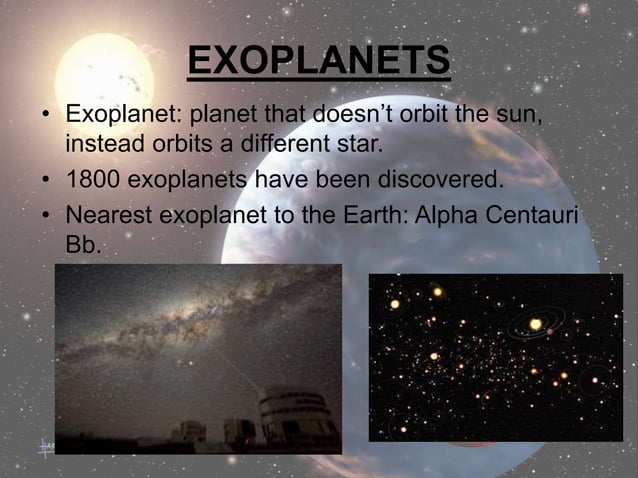 Exoplanets and extraterrestial life | PPTX