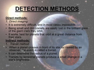 Exoplanets and extraterrestial life | PPTX