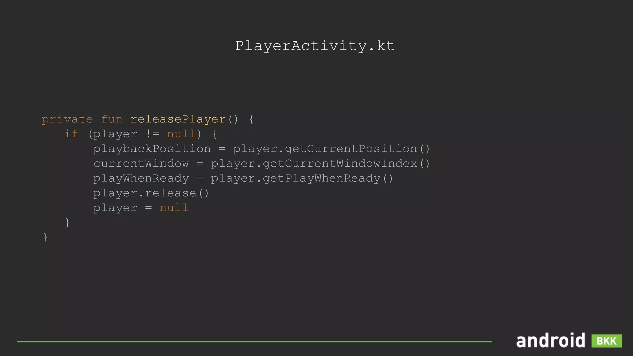 Playing Video with ExoPlayer : Android Bangkok 2018 | PPT
