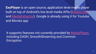 ExoPlayer for Application developers | PDF