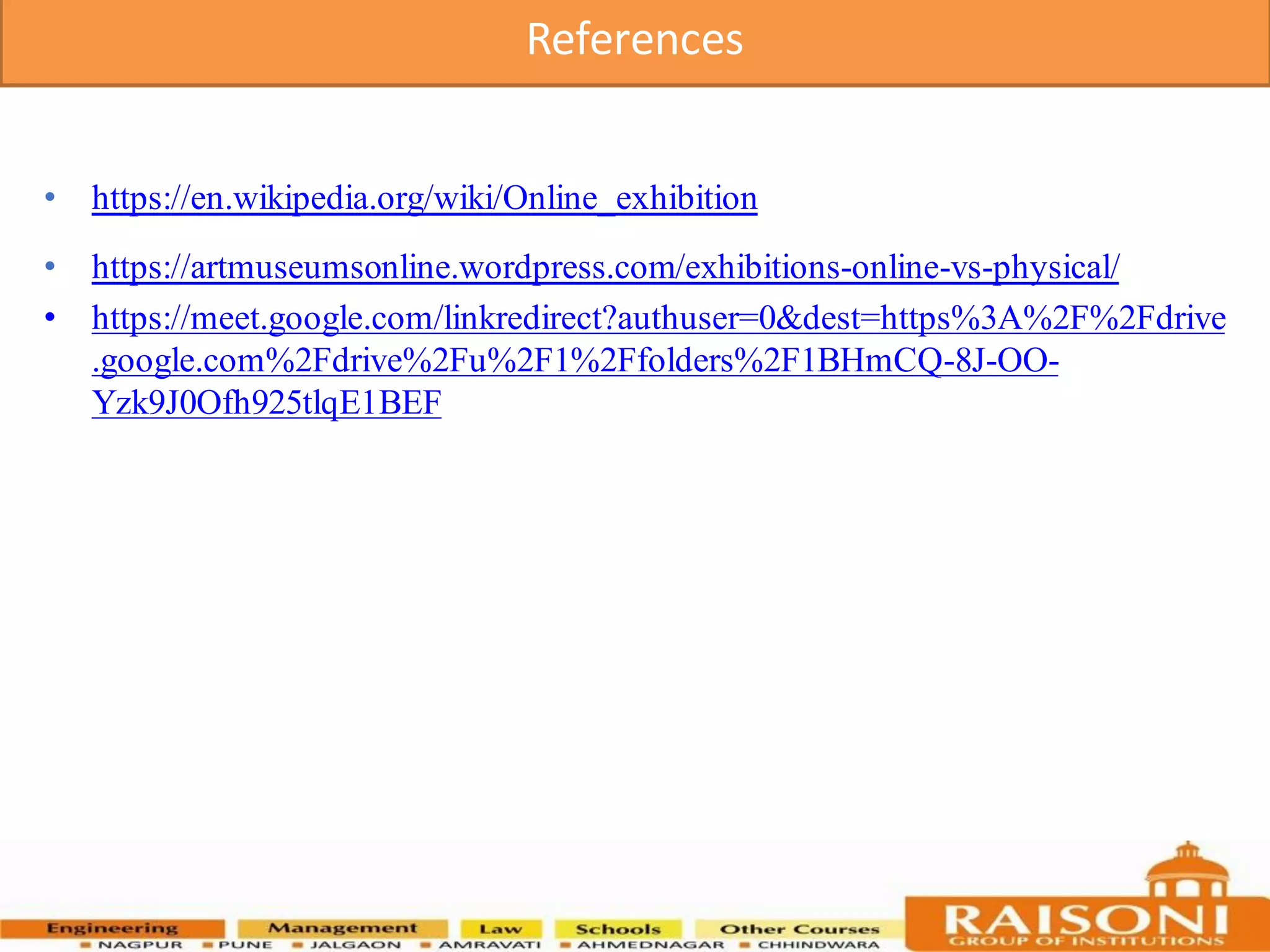 Exhibition (ExOP) | PPT