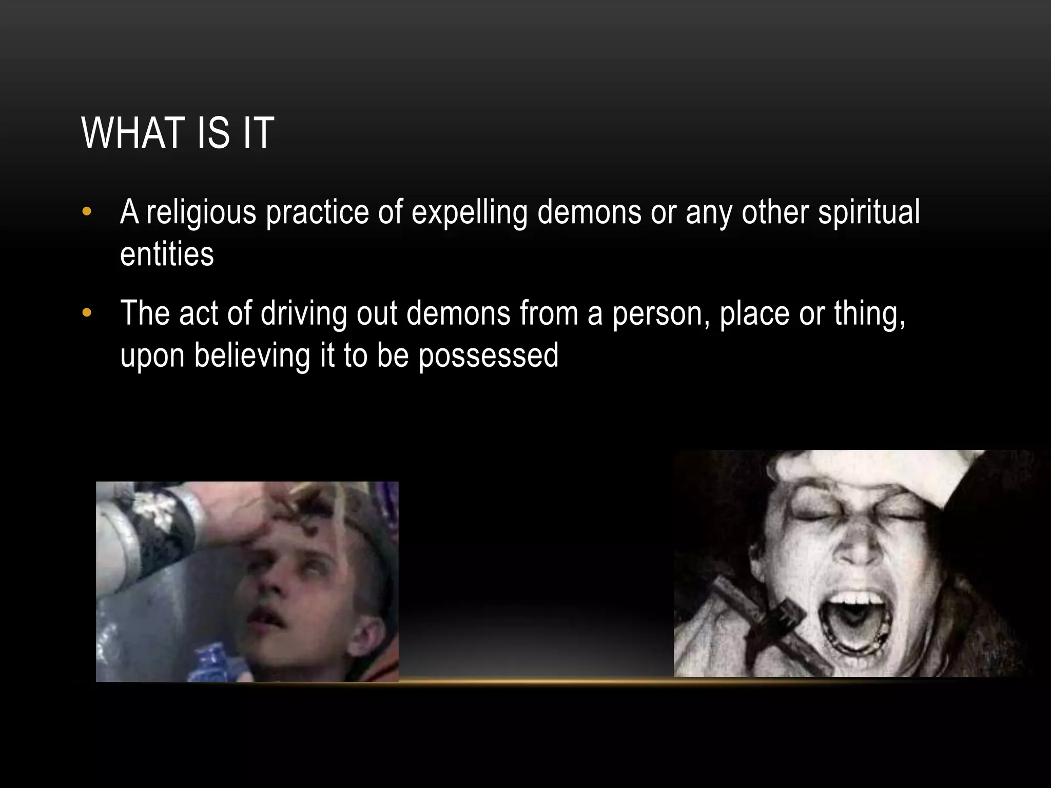Exorcism. The precautions and info. (shared using http://VisualBee.com ...