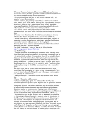 Exorcism[1] | DOC | Christianity | Religion & Spirituality