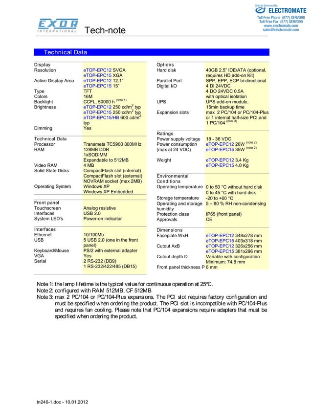 Exor e top-epc_brochure | PDF