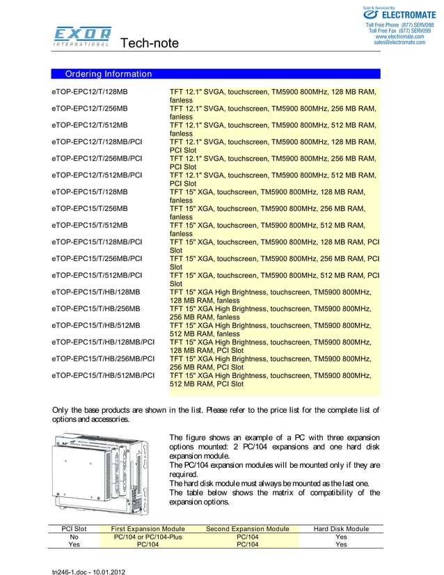 Exor e top-epc_brochure | PDF