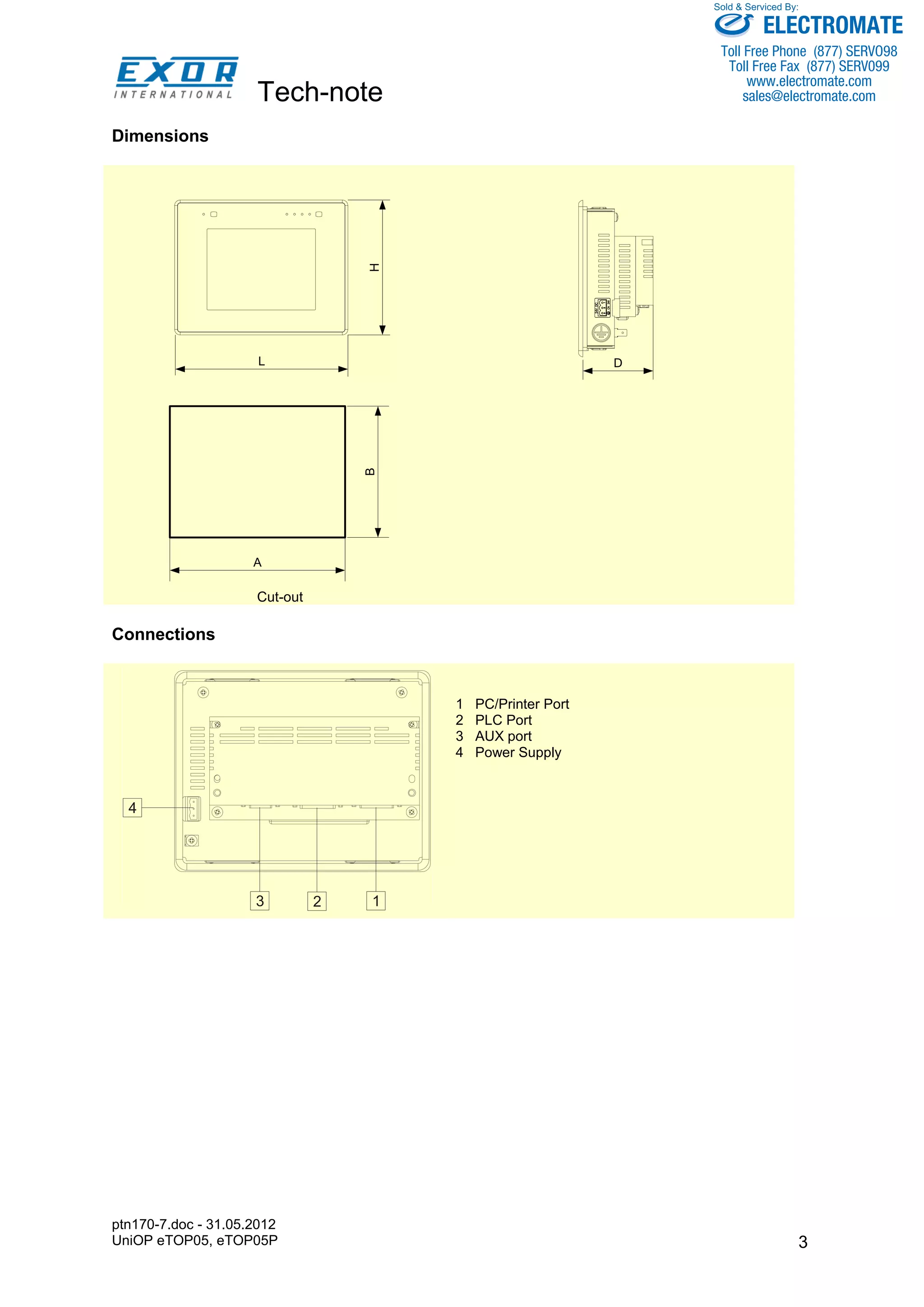 Exor e top05_specsheet | PDF | Computer Peripherals | Computing