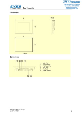 Exor e top308_specsheet | PDF