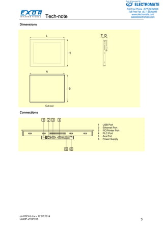 Exor e top315_specsheet | PDF