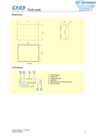 Exor e top504_specsheet | PDF | Computer Peripherals | Computing