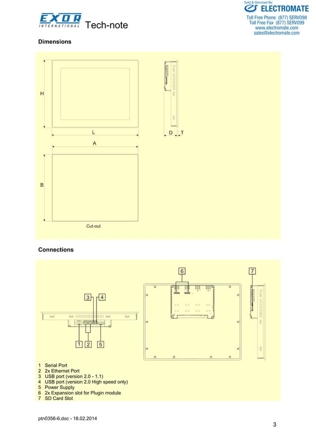 Exor e top515_specsheet | PDF