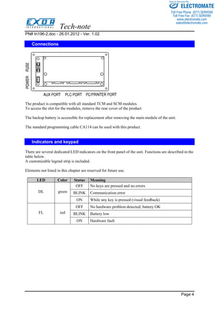 Exor md02 r-04_specsheet | PDF