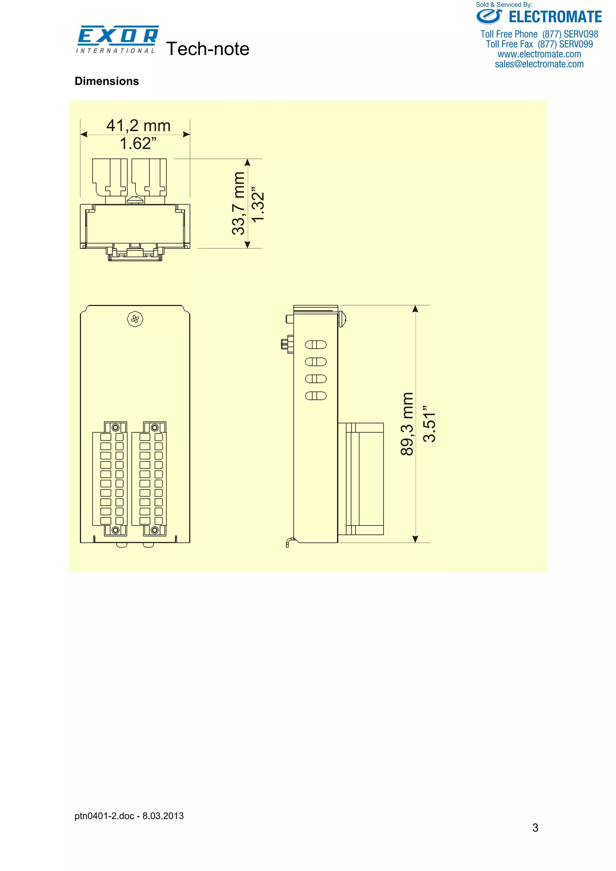 Exor plio06 oi_module_specsheet | PDF