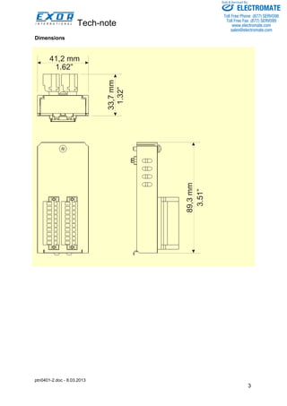 Exor plio06 oi_module_specsheet | PDF