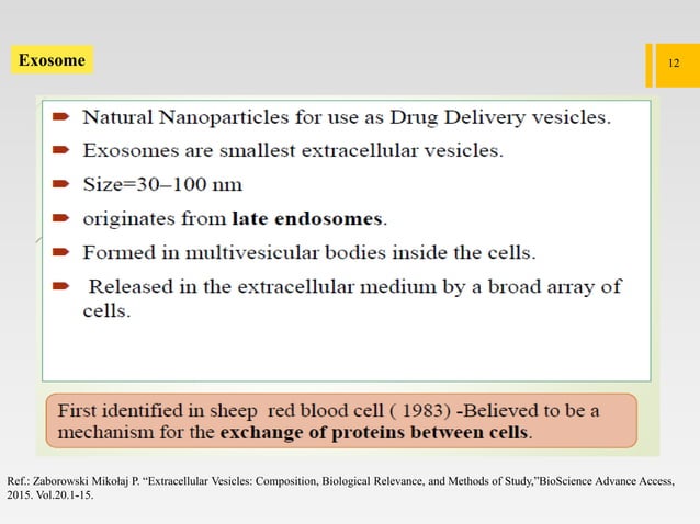 Exosome | PPSX | Chemistry | Science