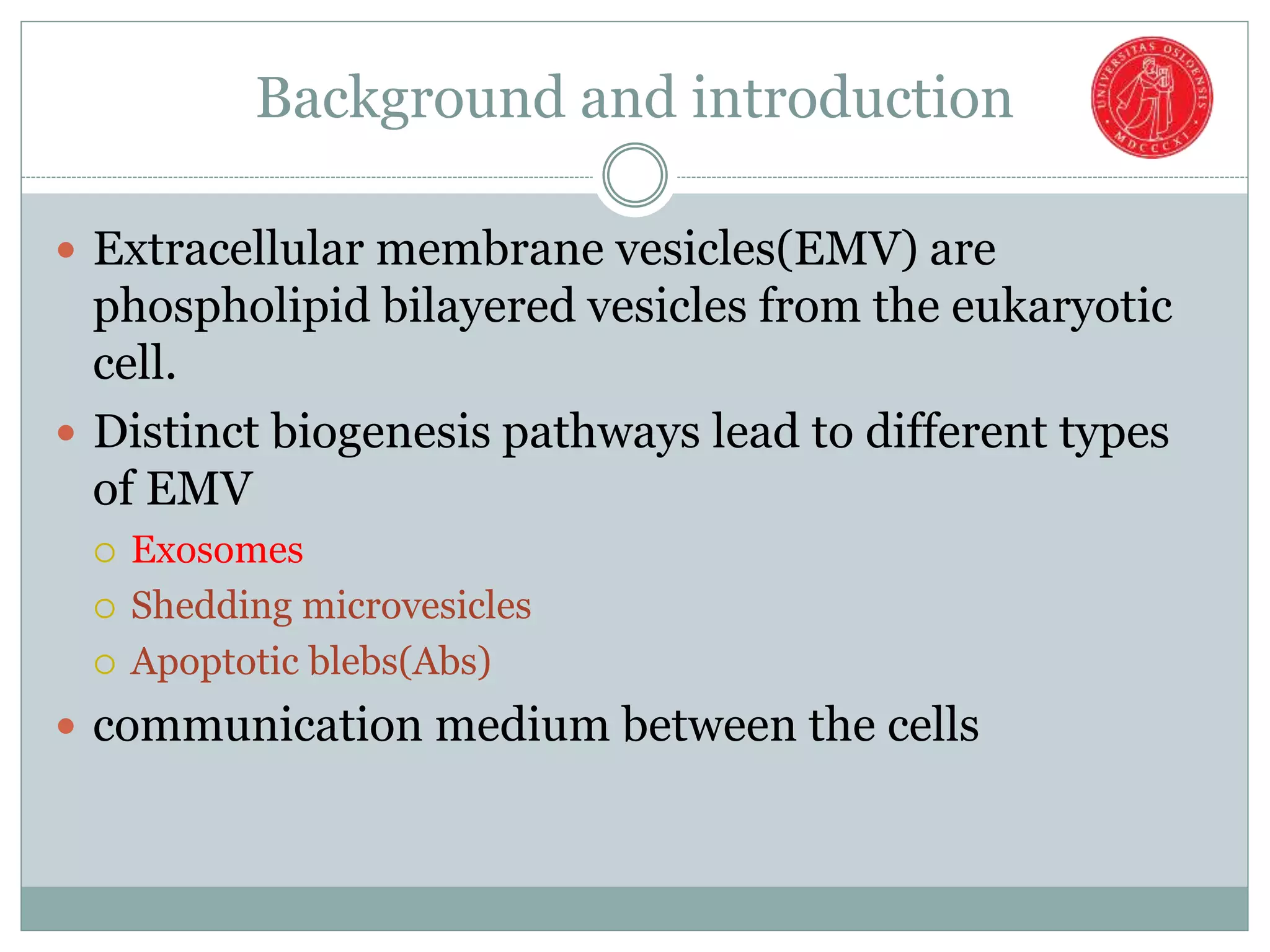 Exosome and cancer | PPTX