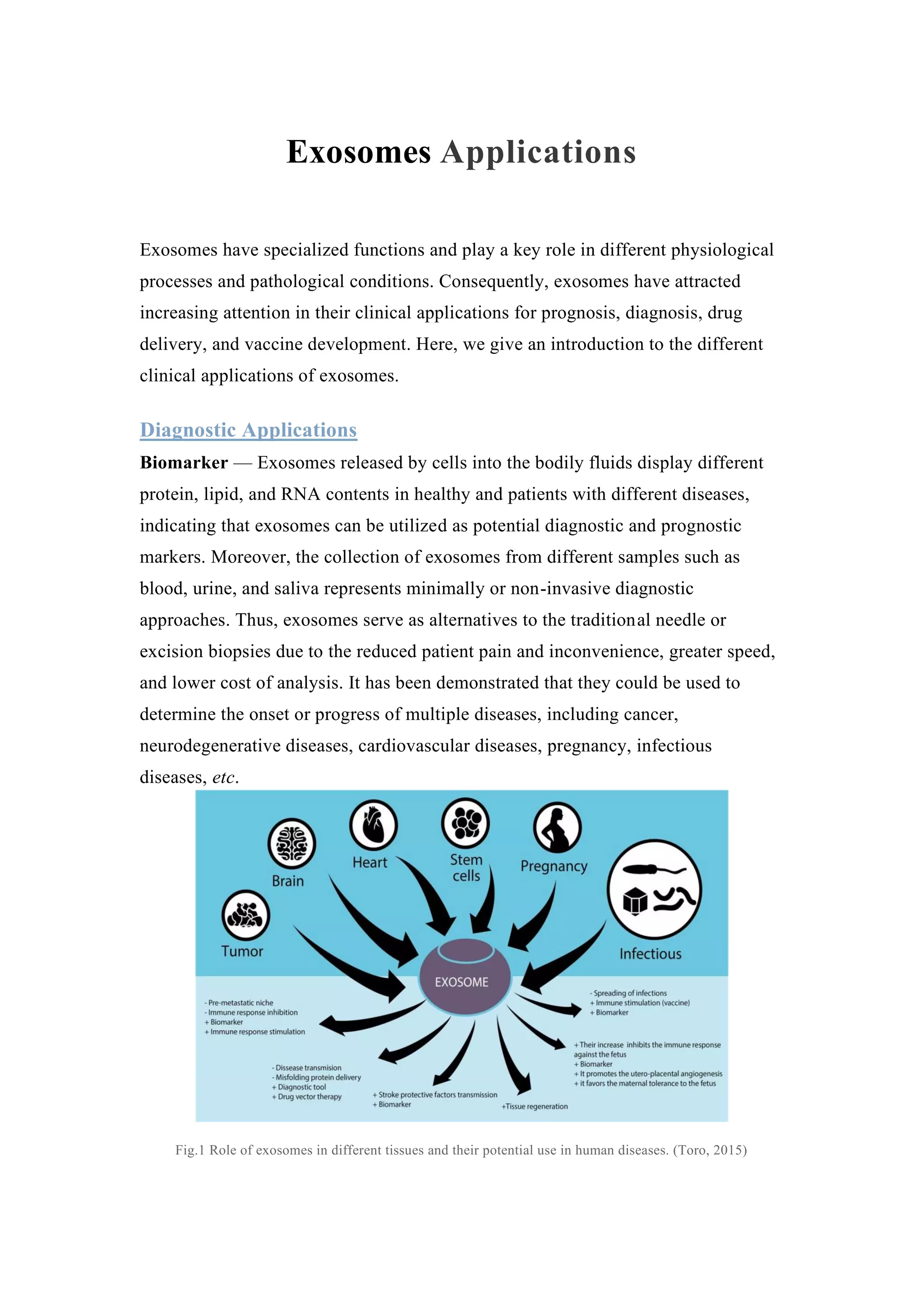 Exosome applications | PDF