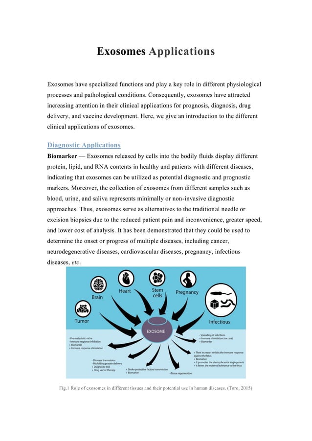 Exosome applications | PDF