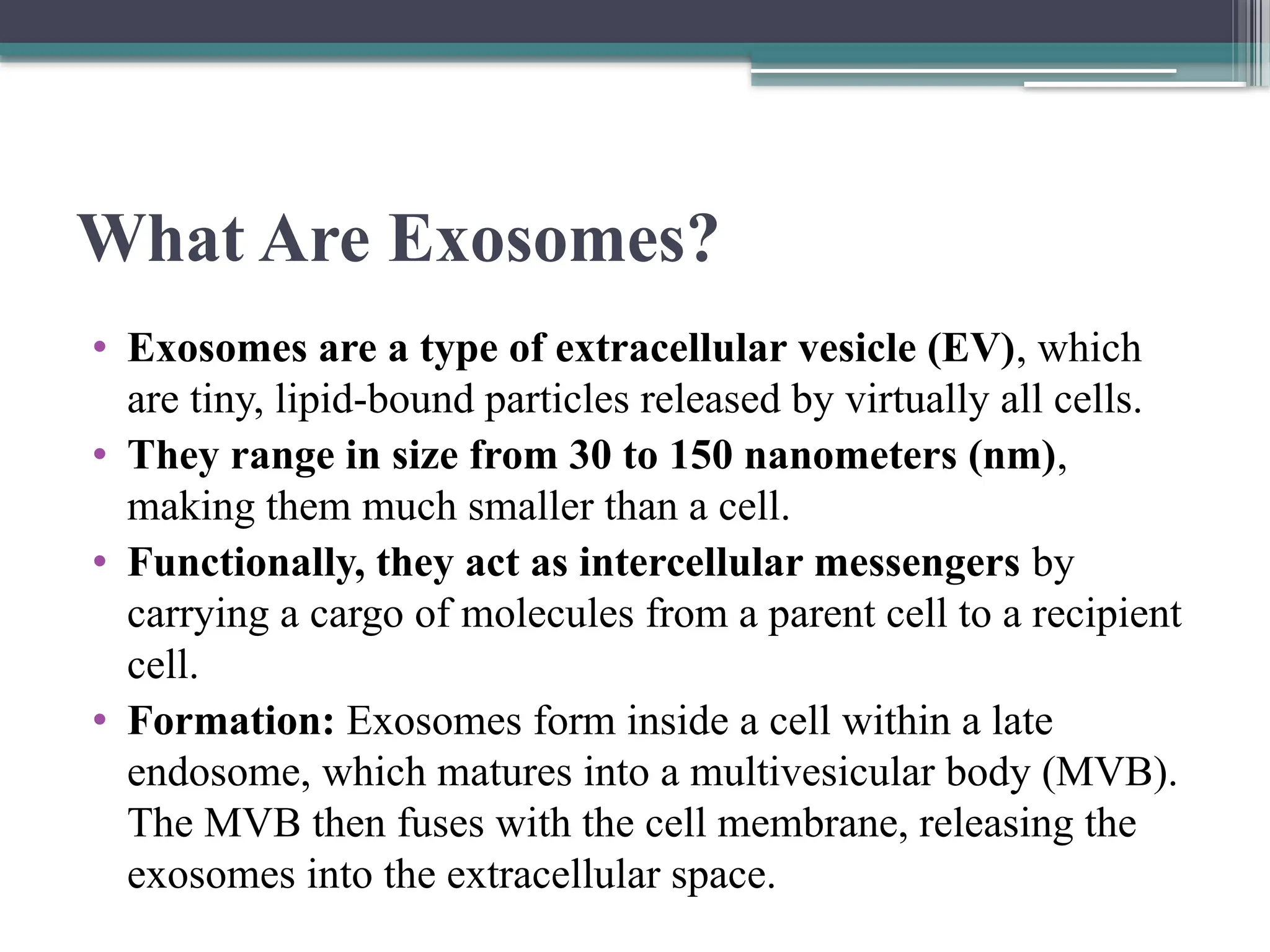 EXOSOMES important organ of cell and cell cycle | PPTX