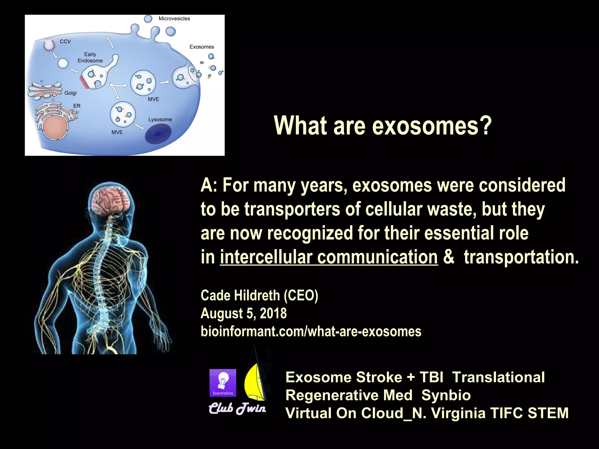 Exosome translational synbio lab on cloud | PPT