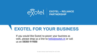 Exotel - Cloud telephony, Business phone system experts | PPTX