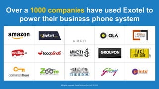 Exotel - Cloud telephony, Business phone system experts | PPTX