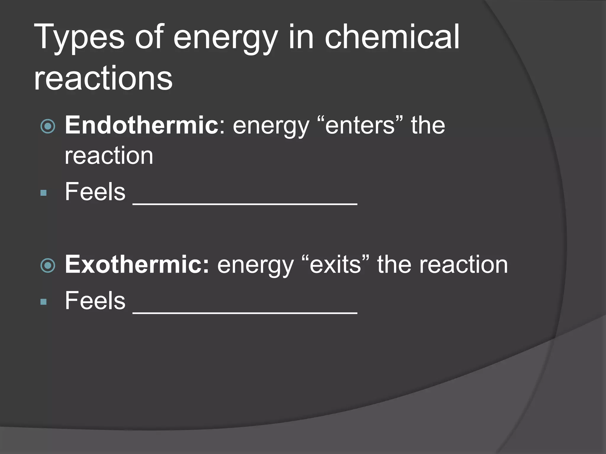 Exothermic and endothermic | PPTX