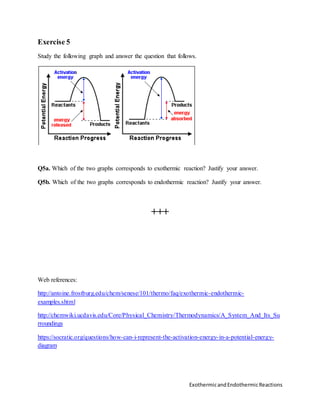 Exothermic and Endothermic Reations | DOCX