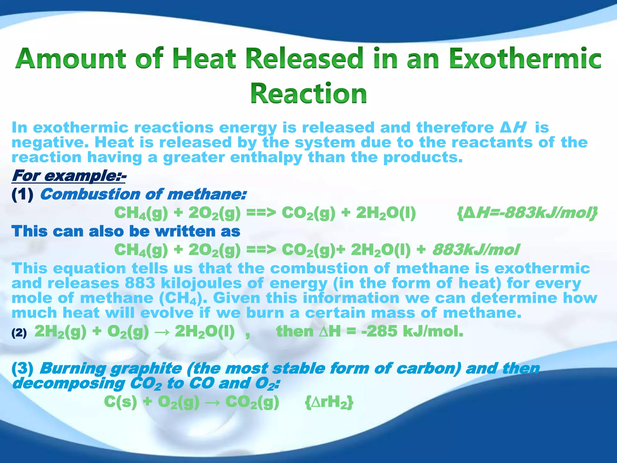 Exothermic reactions | PPTX