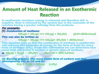 Exothermic reactions | PPTX