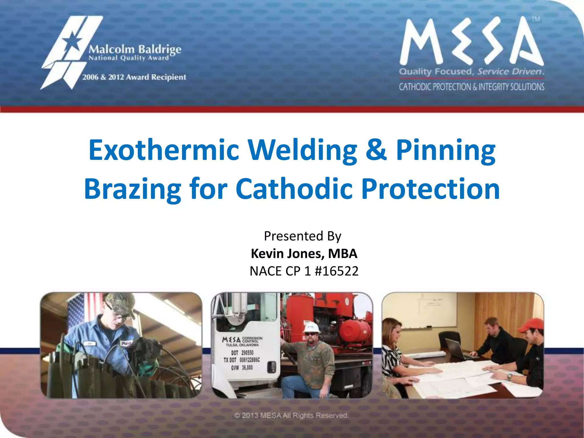 Exothermic Welding & Pinbrazing - Kevin Jones | PPTX