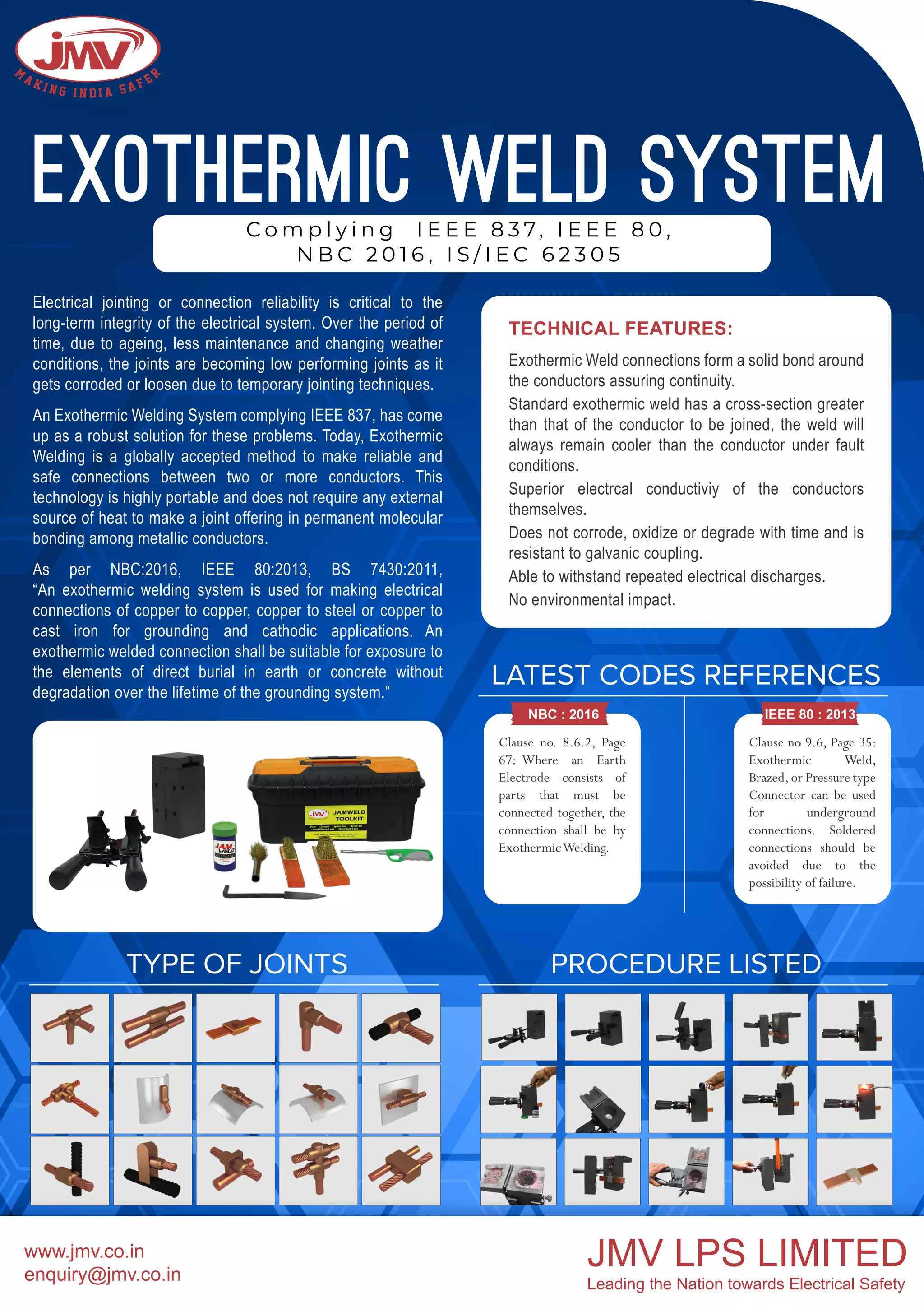Get reliable solution in half the time with exothermic welding process ...