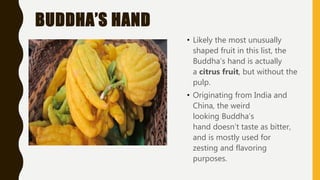 Exotic fruit and vegetables | PPT