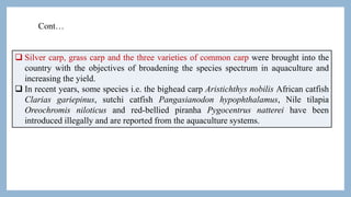Exotics in Indian aquaculture.pptx