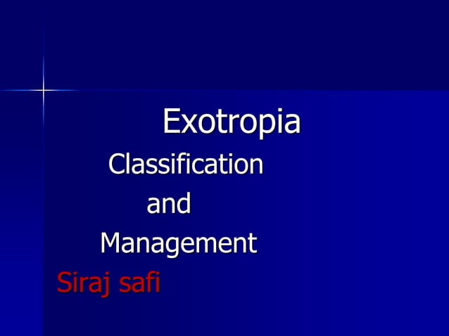 Exotropia | PPT