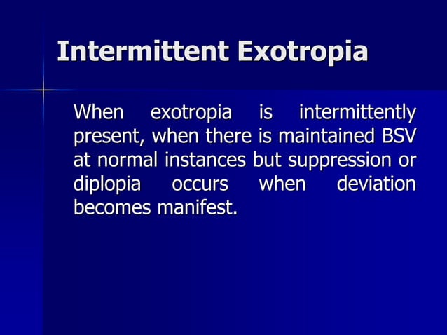 Exotropia | PPT