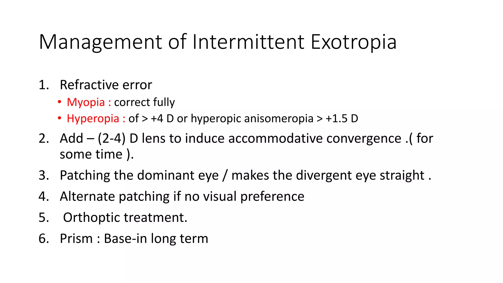Exotropia | PPTX