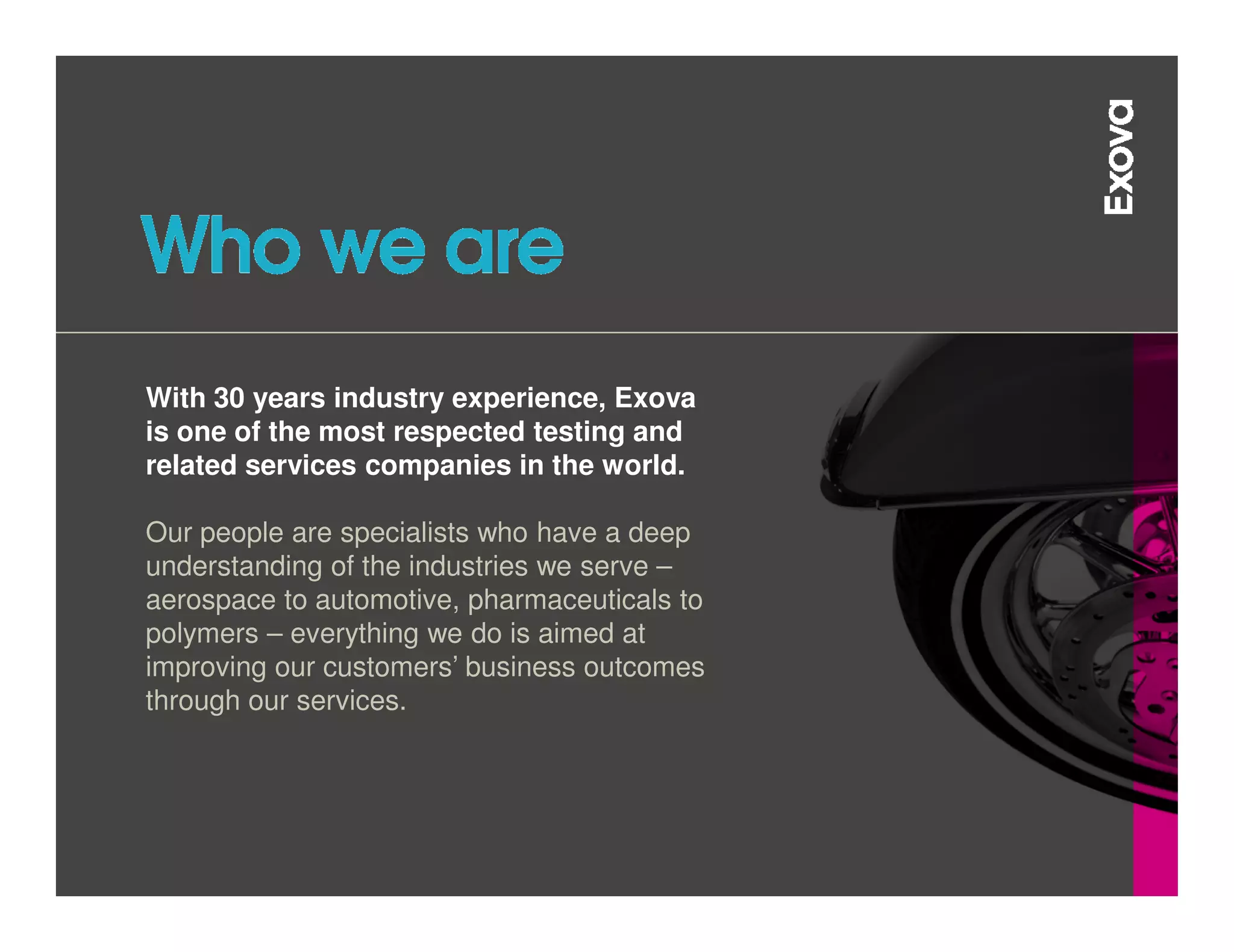 Exova in Aerospace general introduction | PDF