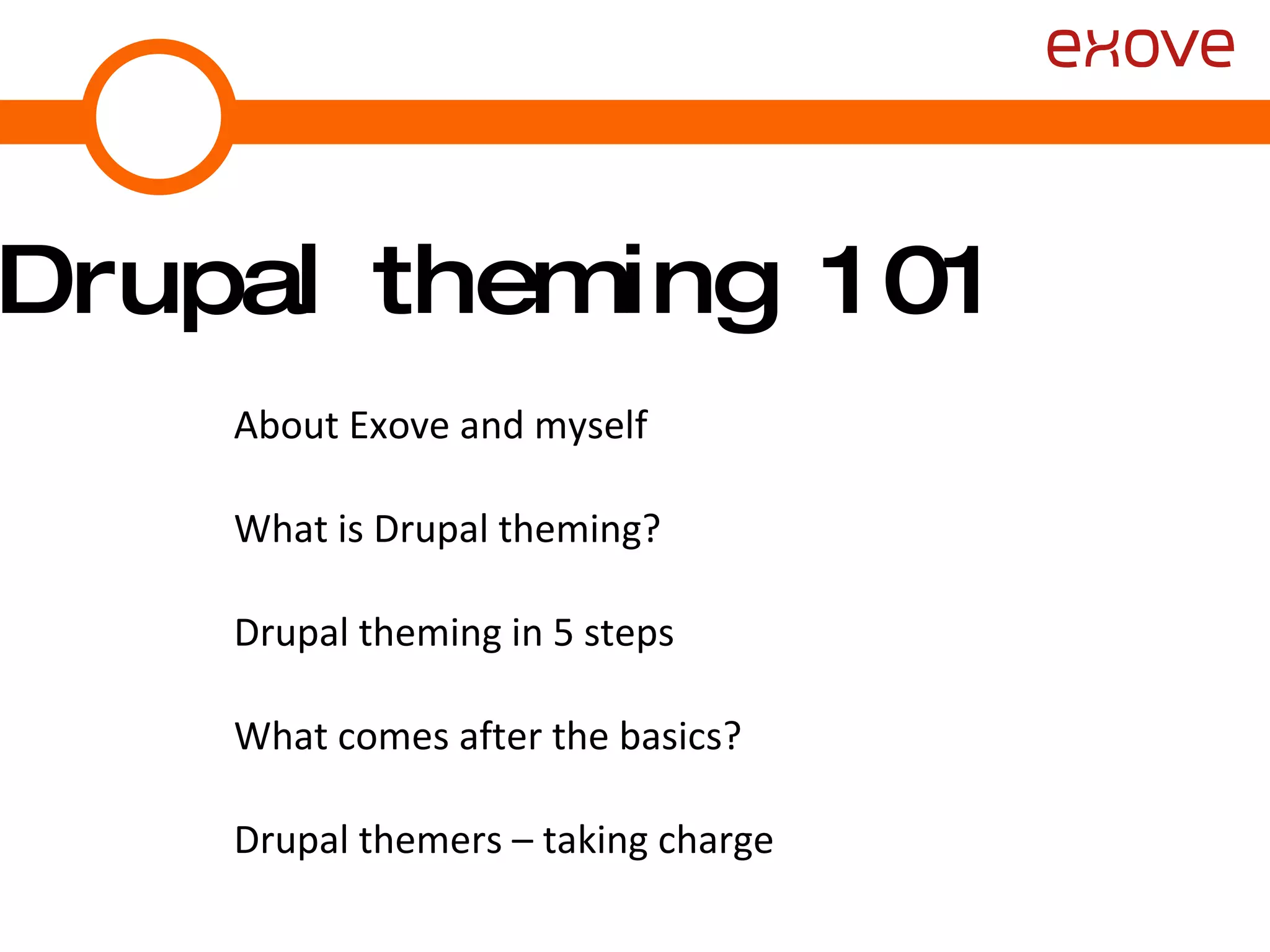 Drupal theming 101 | PPT