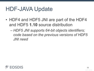 Hierarchical Data Formats (HDF) Update | PPT