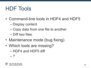 Hierarchical Data Formats (HDF) Update | PPT