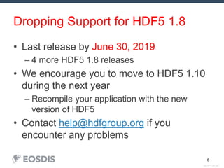 Hierarchical Data Formats (HDF) Update | PPT