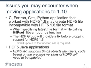 Hierarchical Data Formats (HDF) Update | PPT