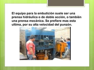 proceso de embutido en metales | PPTX
