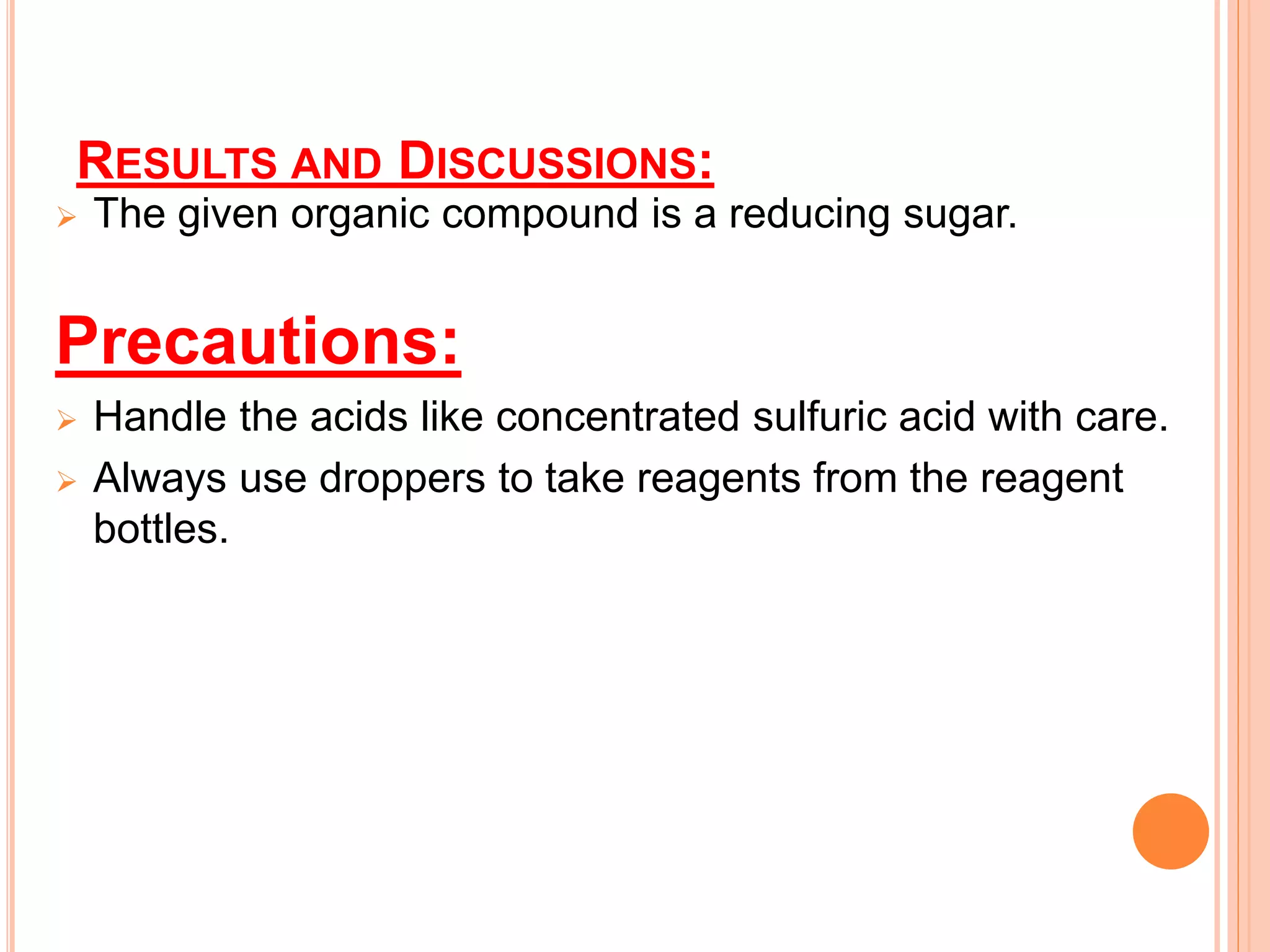 Molisch's test | PPTX