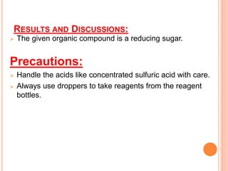 Molisch's test | PPTX